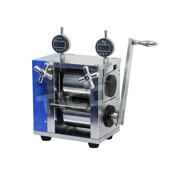 Desktop Manual Hot Rolling Press Calendar Battery Electrode Making
